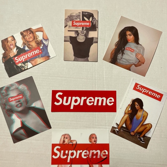 Supreme | Toys | Supreme Stickers Rihanna Beyonc Marilyn Monroe Kylie ...